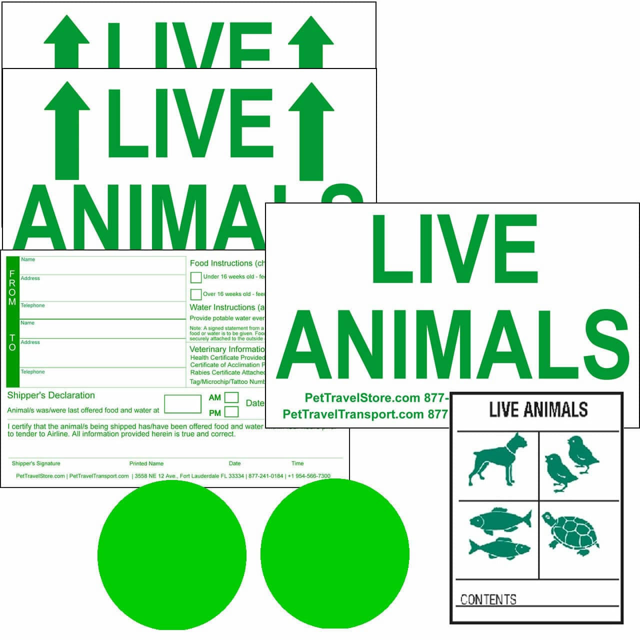 Live Animal Stickers for Airline Cargo Crates – Pet Travel Store